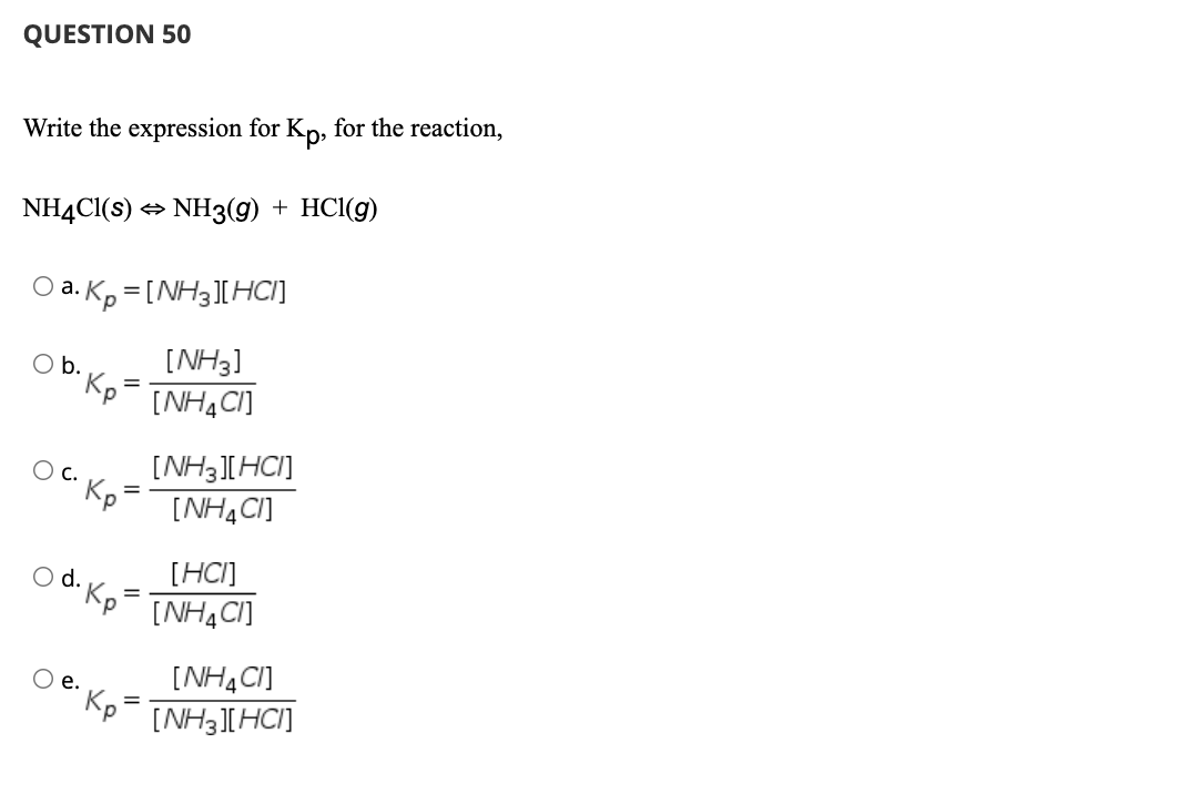 Solved QUESTION 47 The ionization constant, Kg, for HCN(aq) | Chegg.com