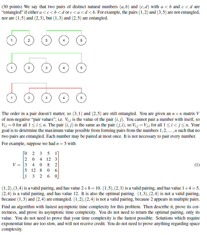 Solved (30 points) We say that two pairs of distinct natural | Chegg.com