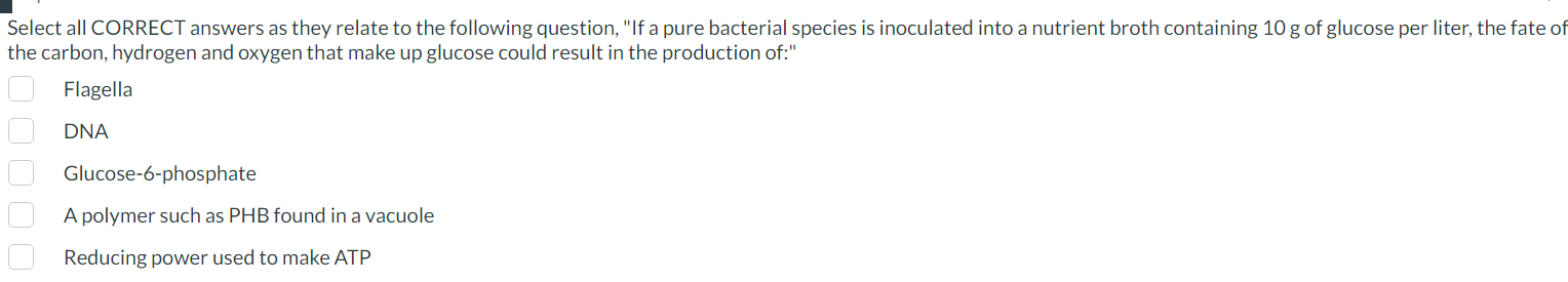 Solved Select all CORRECT answers as they relate to the | Chegg.com