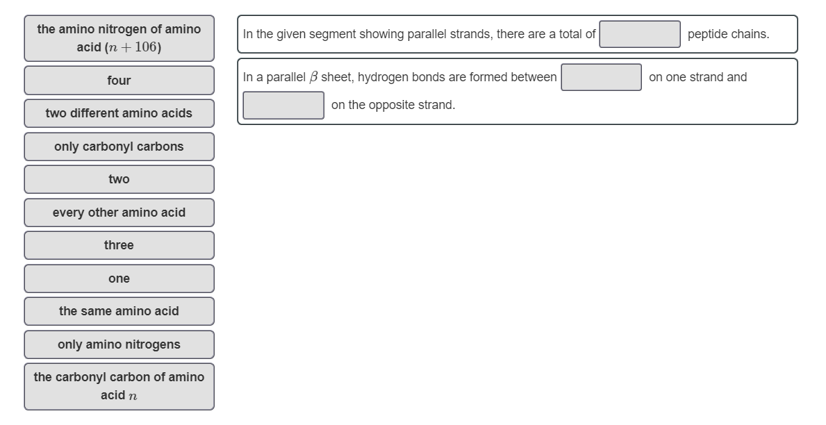 Solved Part E - Exploring parallel ß sheet structure and | Chegg.com