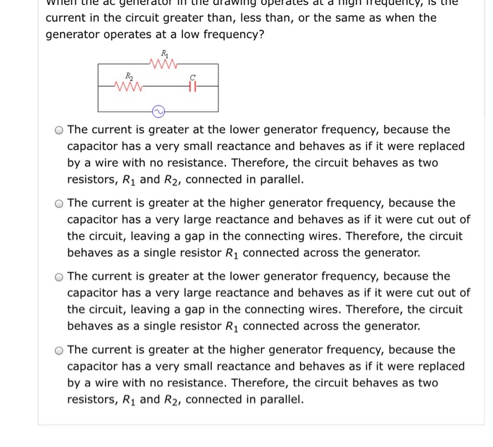 Solved The current is greater at the lower generator | Chegg.com