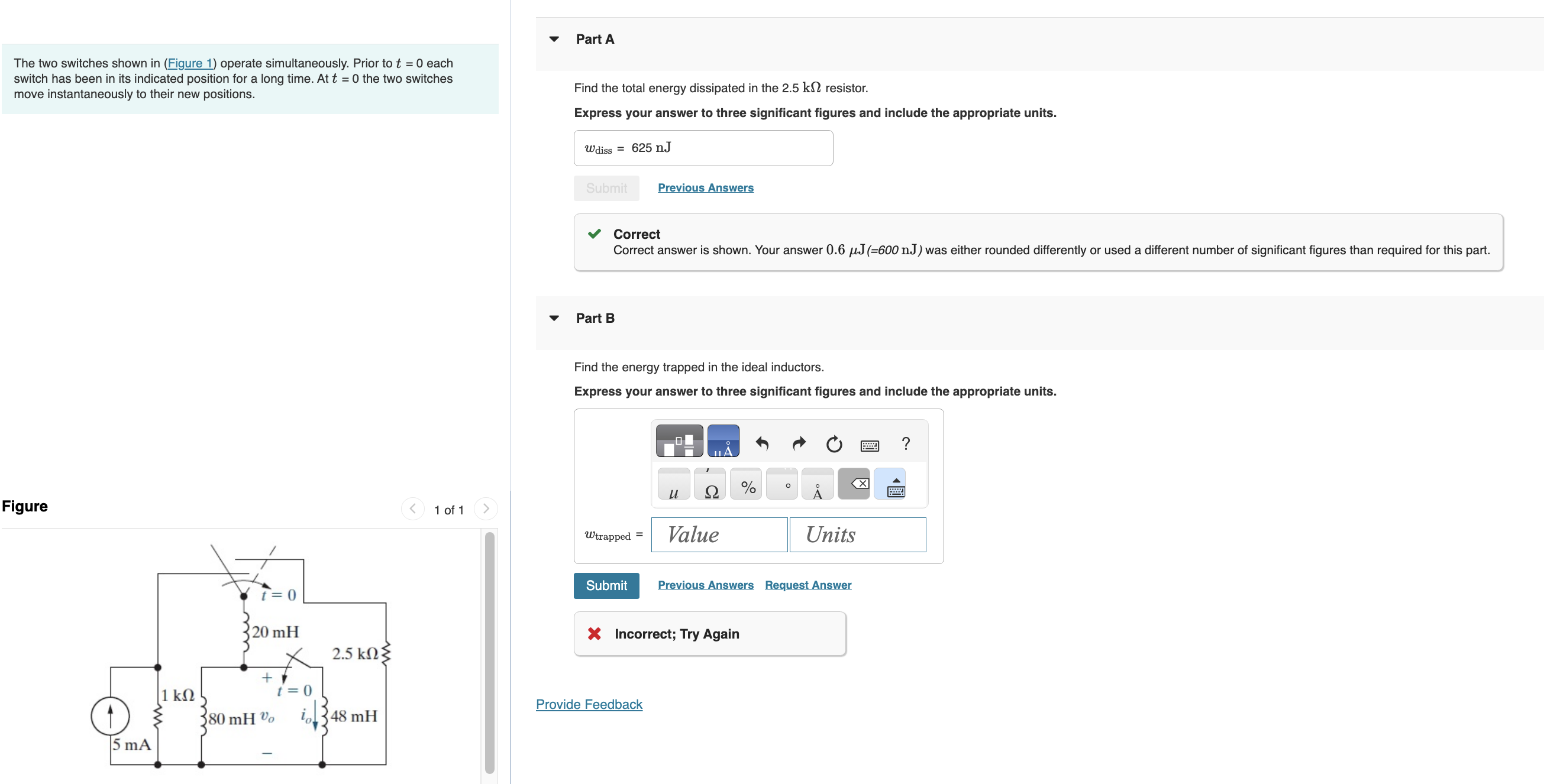 Solved The two switches shown in (Figure 1) ﻿operate | Chegg.com