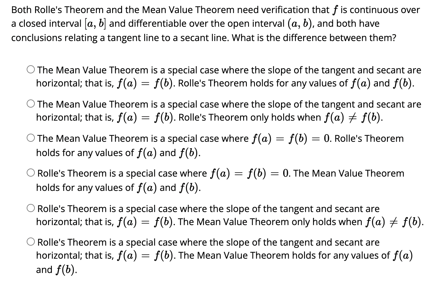 Solved Both Rolle's Theorem and the Mean Value Theorem need | Chegg.com