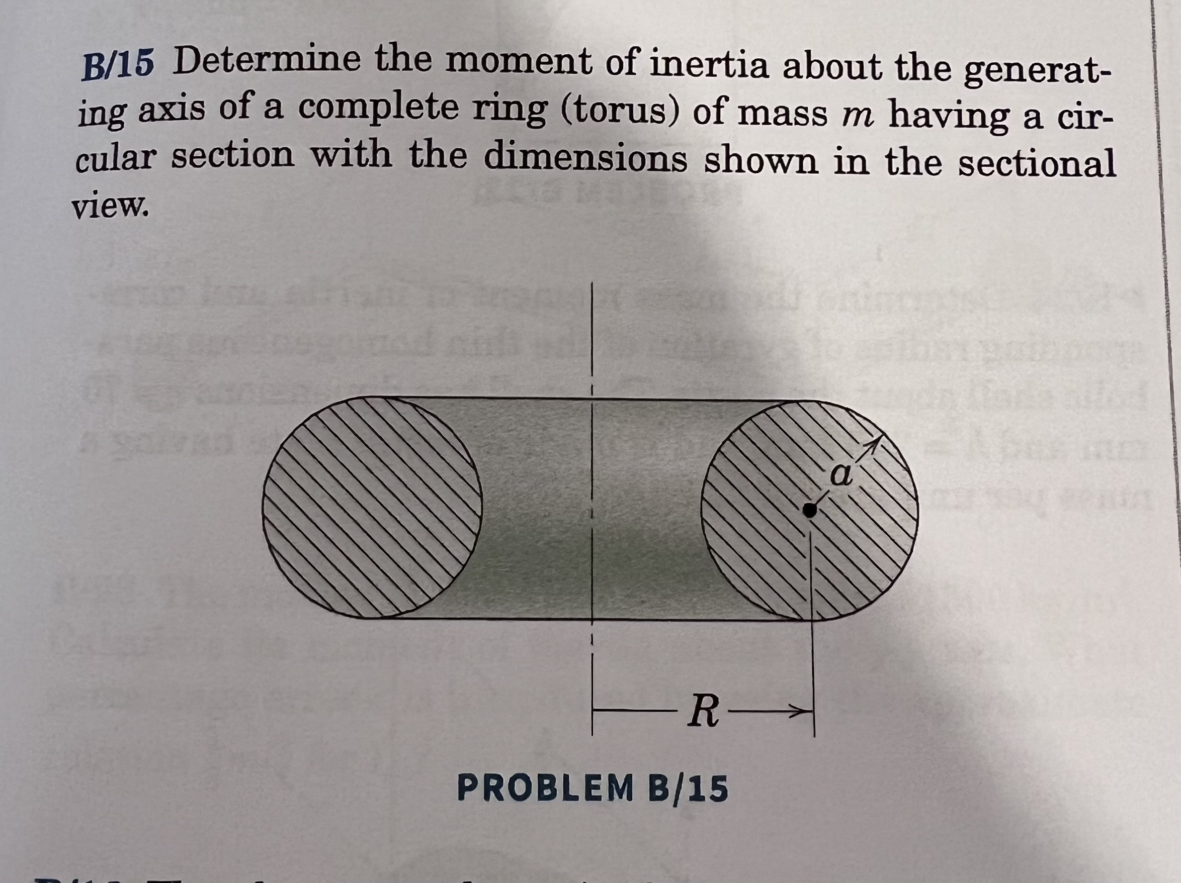 Solved B/15 ﻿Determine the moment of inertia about the | Chegg.com