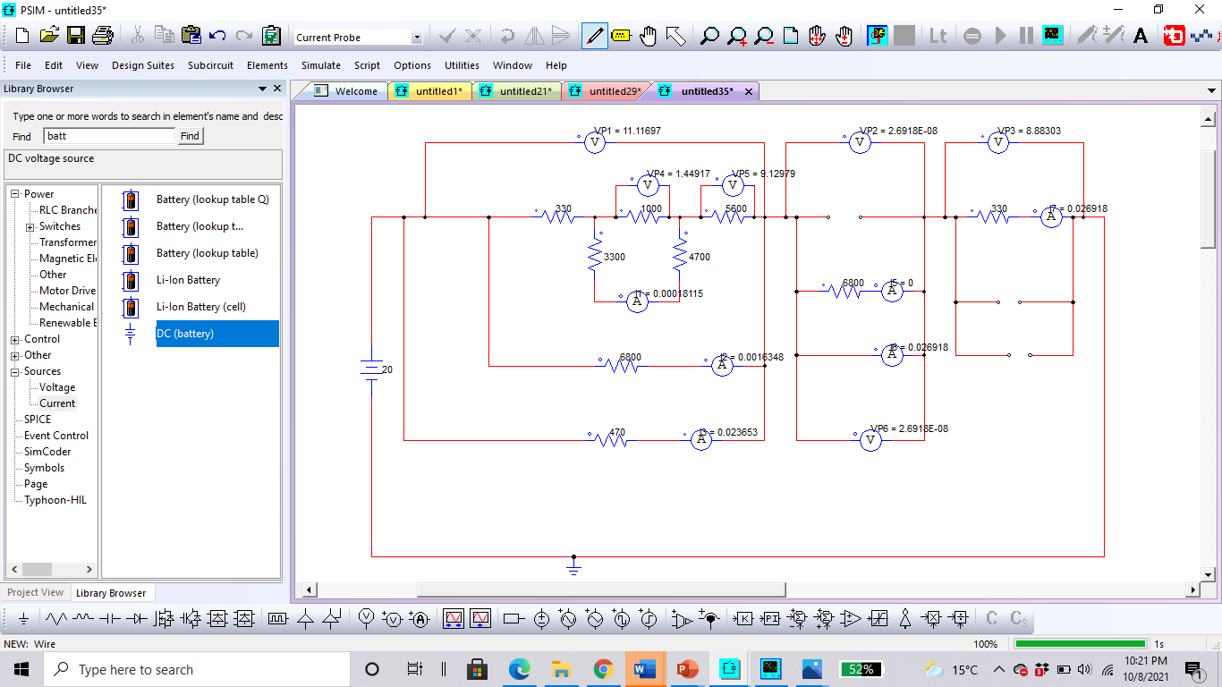 Solved PSIM - untitled35* X Current Probe File Edit View | Chegg.com