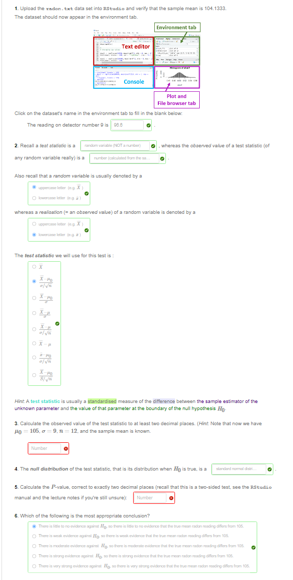 Solved 1. Upload the radon. txt data set into RStudio and | Chegg.com