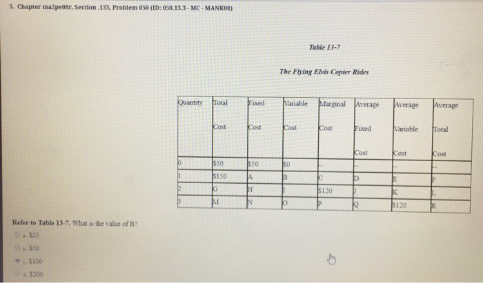 Solved 5. Chapter mazpe08r, Section 133, Problem 050 | Chegg.com