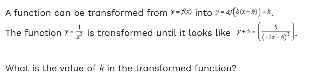 Solved A function can be transformed from y=f(x) into | Chegg.com