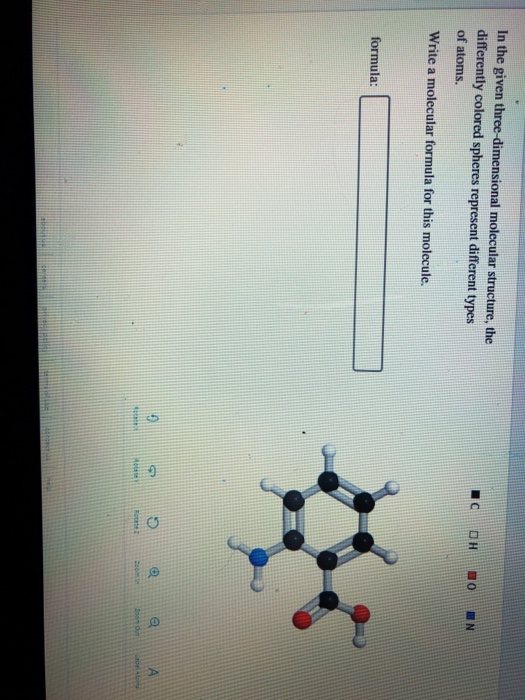 Solved In the given three-dimensional molecular structure, | Chegg.com