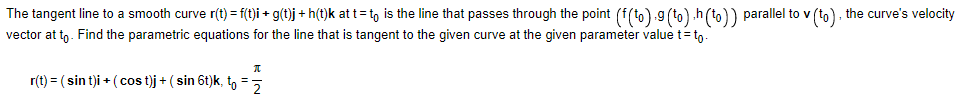 Solved The tangent line to a smooth curve r(t) = f(t)i + | Chegg.com