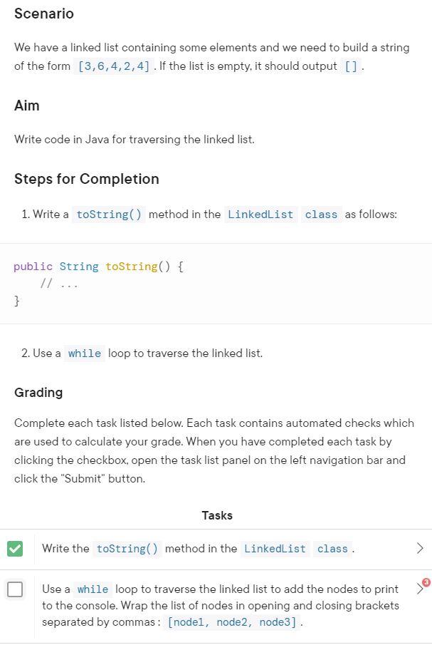 Solved Scenario We have a linked list containing some | Chegg.com