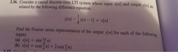 Solved Consider A Causal Discrete Time Lti System Whose 7503