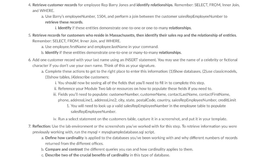 Module Four Lab Guidelines and Rubric Overview | Chegg.com