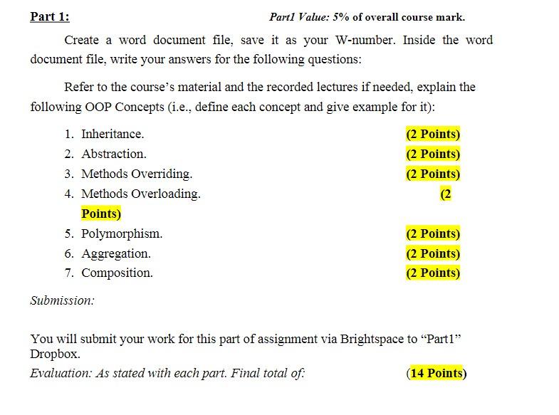 Solved You will submit your work for this part of assignment | Chegg.com