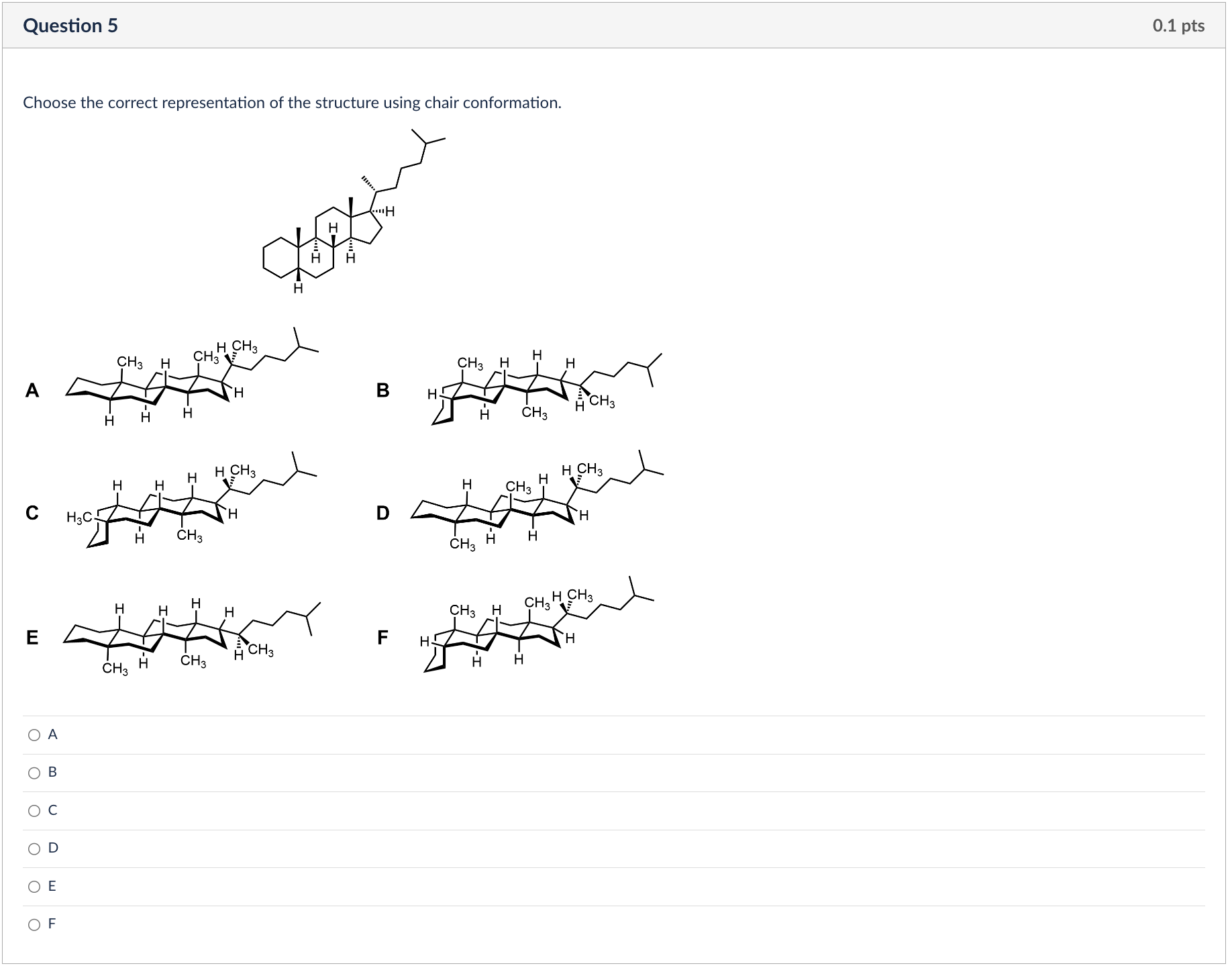 Solved Choose the correct representation of the structure | Chegg.com Solved Choose the correct representation of the structure | Chegg.com