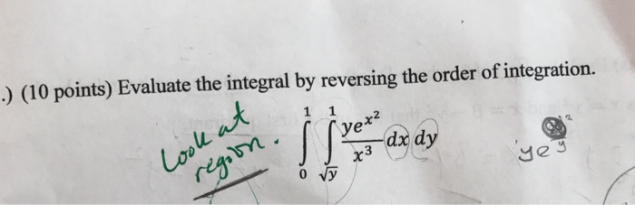 Solved Evaluate the integral by reversing the order of | Chegg.com