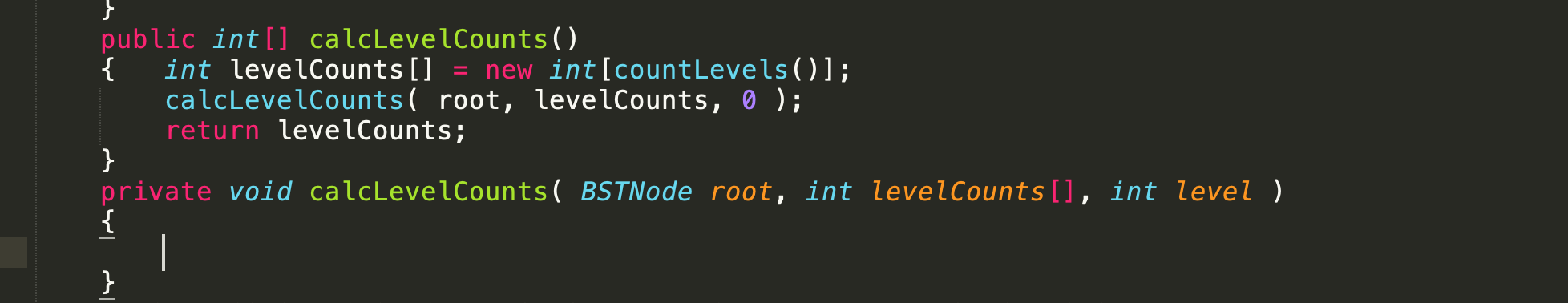 Solved public int countLevels (), { return countLevels ( | Chegg.com