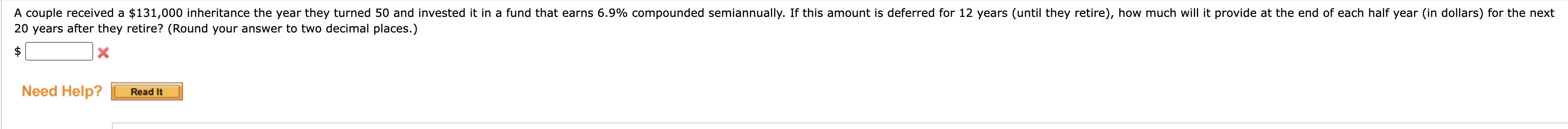Solved 20 years after they retire? (Round your answer to two | Chegg.com