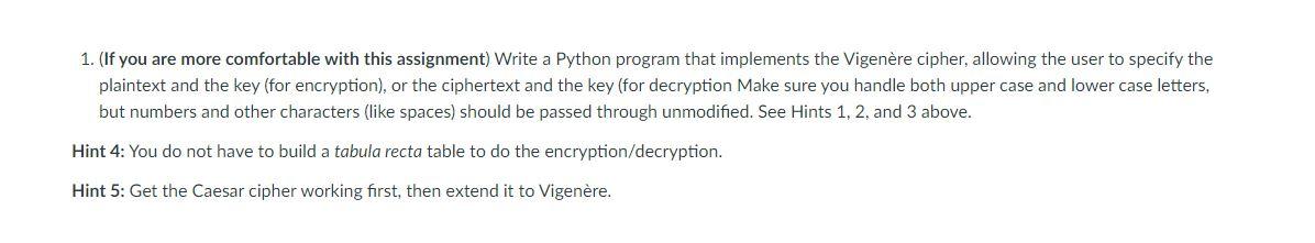Solved 1. (If you are more comfortable with this assignment) | Chegg.com