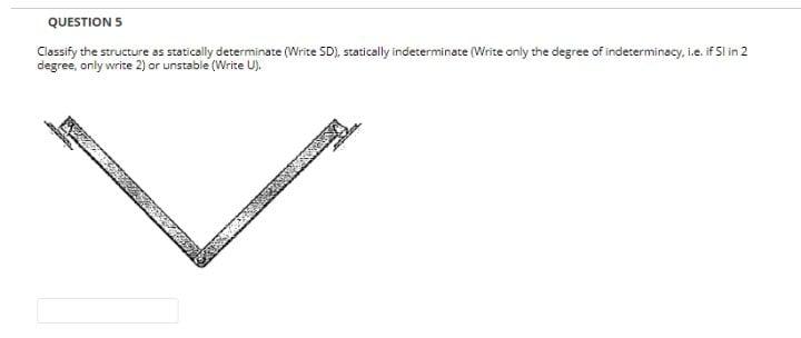 Solved Classify the structure as statically determinate | Chegg.com