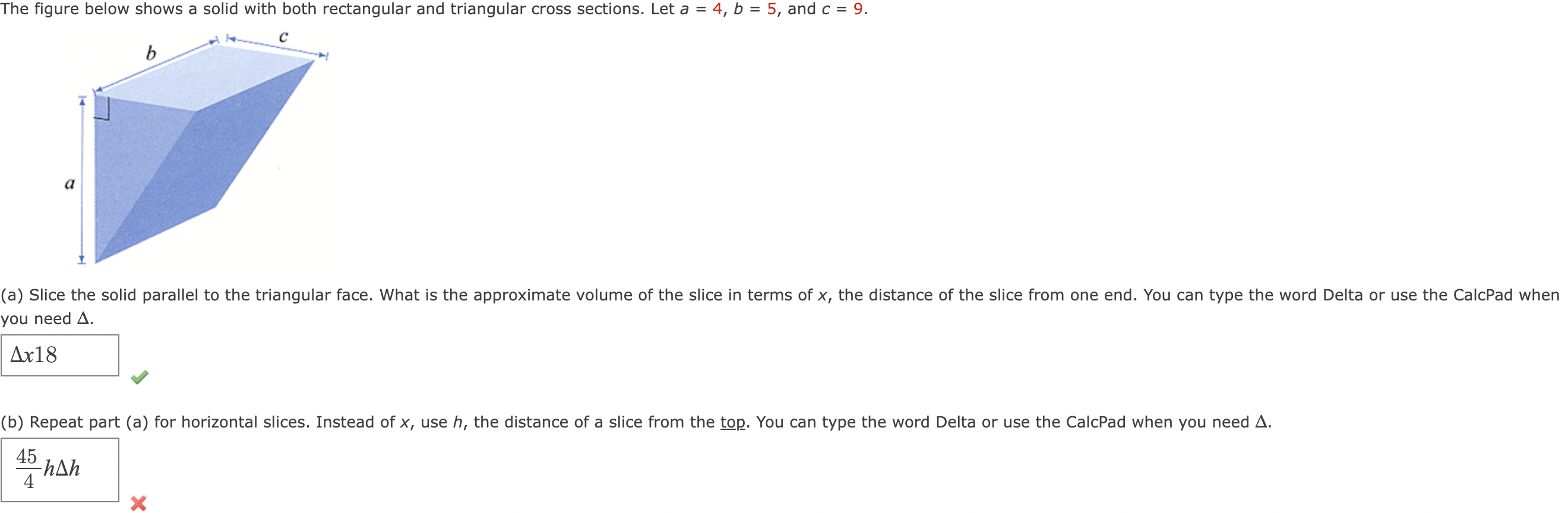 Solved The figure below shows a solid with both rectangular | Chegg.com