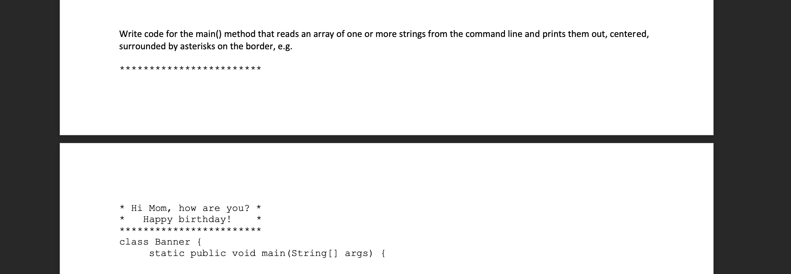 Solved Write code for the main() method that reads an array | Chegg.com Solved Write code for the main() method that reads an array | Chegg.com