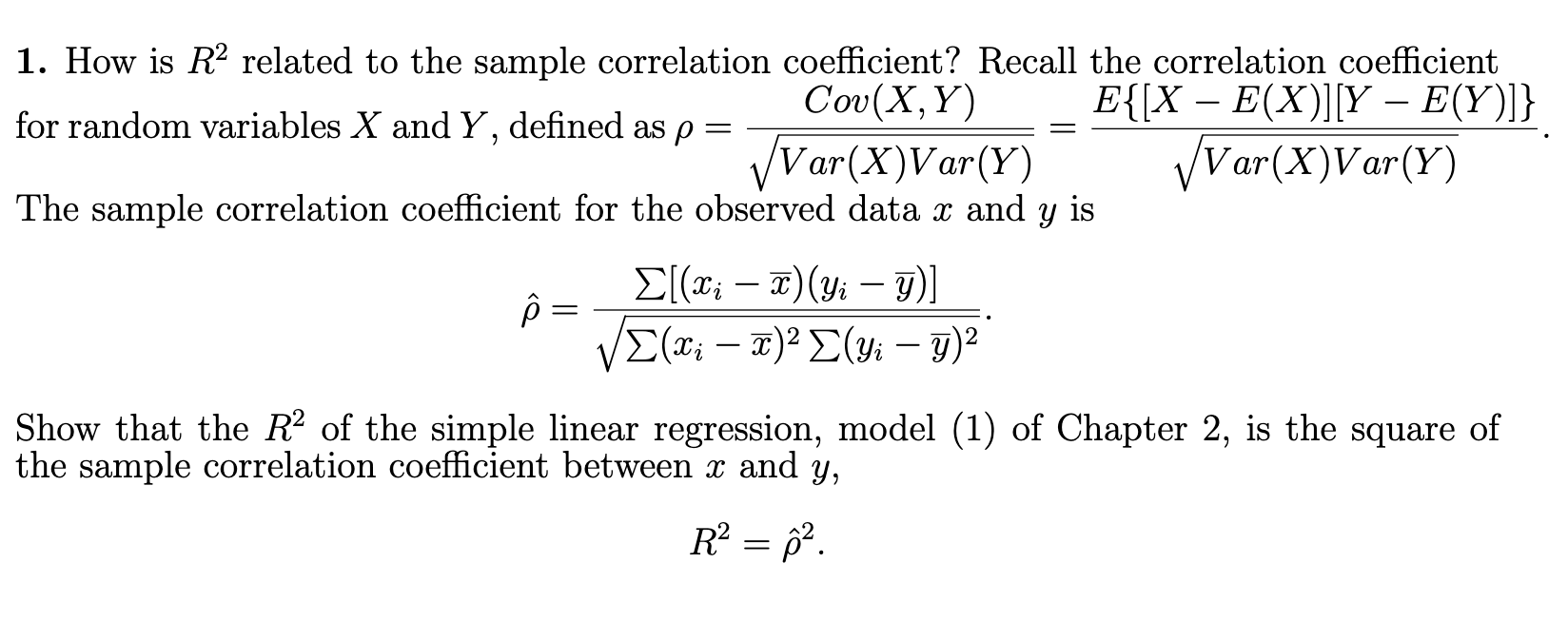 Solved for random variables X and Y, defined as | Chegg.com