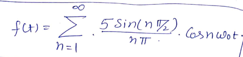 Solved signals and system Fourier series plot signal in | Chegg.com