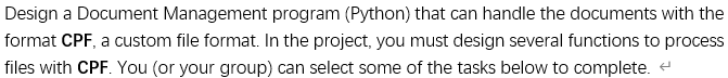 Solved Design a Document Management program (Python) that | Chegg.com