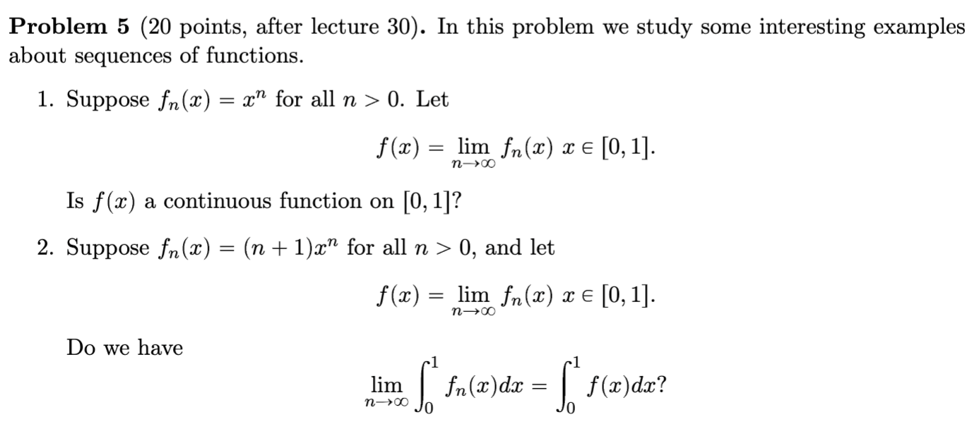 Solved Problem 5 (20 points, after lecture 30 ). In this | Chegg.com