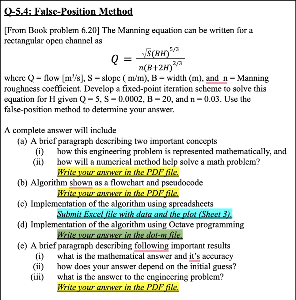 Solved 0-5.4: False-Position Method = 2/3 [From Book problem | Chegg.com