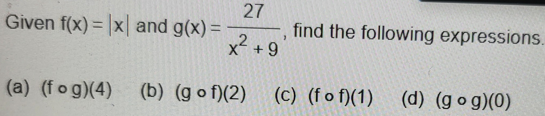 Evaluate each expression using the graphs of y=f(x) | Chegg.com