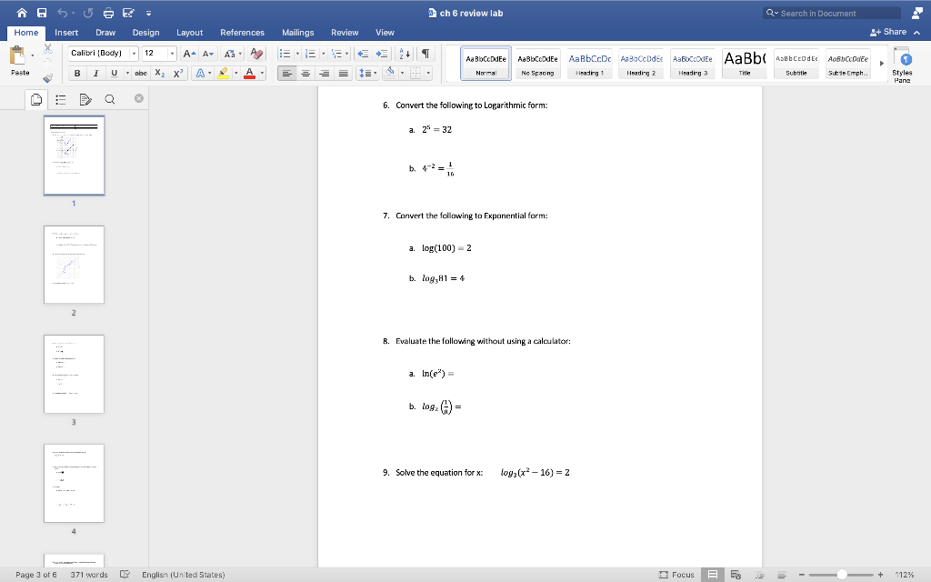 Solved FC ch 6 review lab Q Search in Document AS Home | Chegg.com