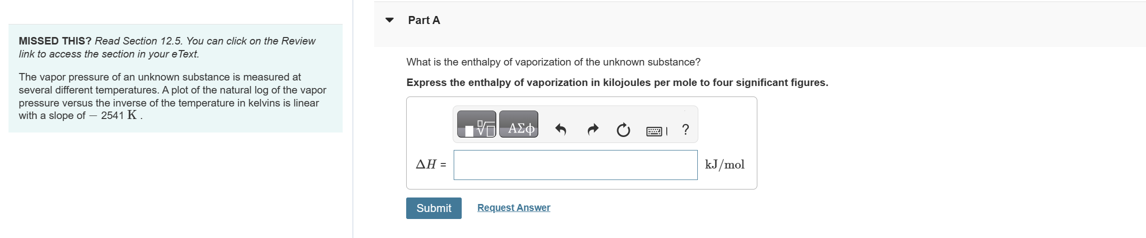 Solved Part AMISSED THIS? Read Section 12.5. ﻿You can click | Chegg.com