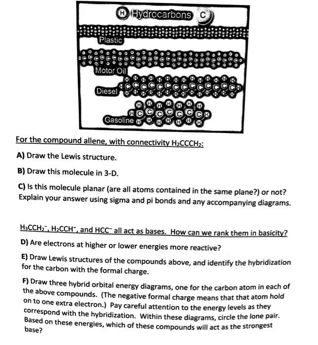Solved Hydrocarbons c Plastic Motor Oil Diese Gasoline For | Chegg.com