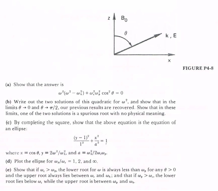 Solved 4-8. Find the dispersion relation for electrostatic | Chegg.com
