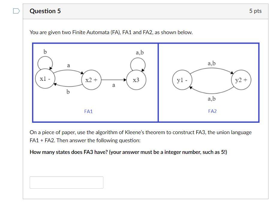 Solved On a piece of paper, use the algorithm of Kleene’s | Chegg.com