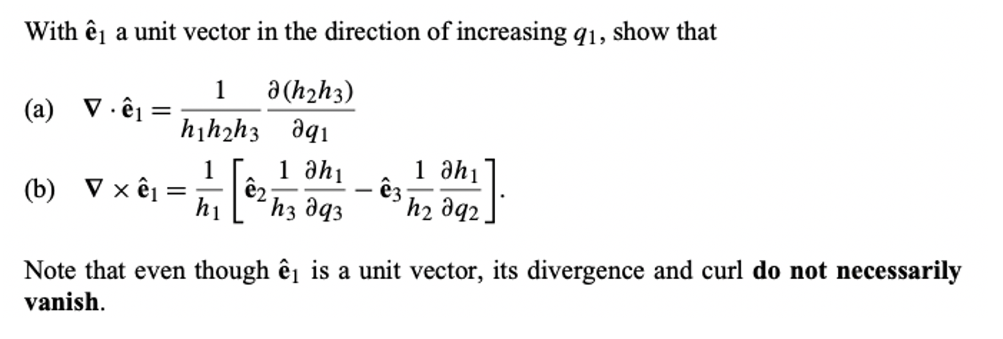 With e^1 a unit vector in the direction of increasing | Chegg.com