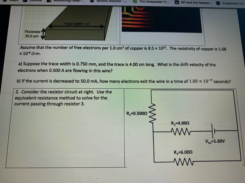 Solved 1. An example of a wire with a rectangular cross- | Chegg.com