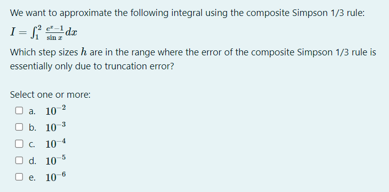 Solved We want to approximate the following integral using | Chegg.com