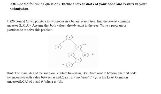 Solved Attempt the following questions. Include screenshots | Chegg.com