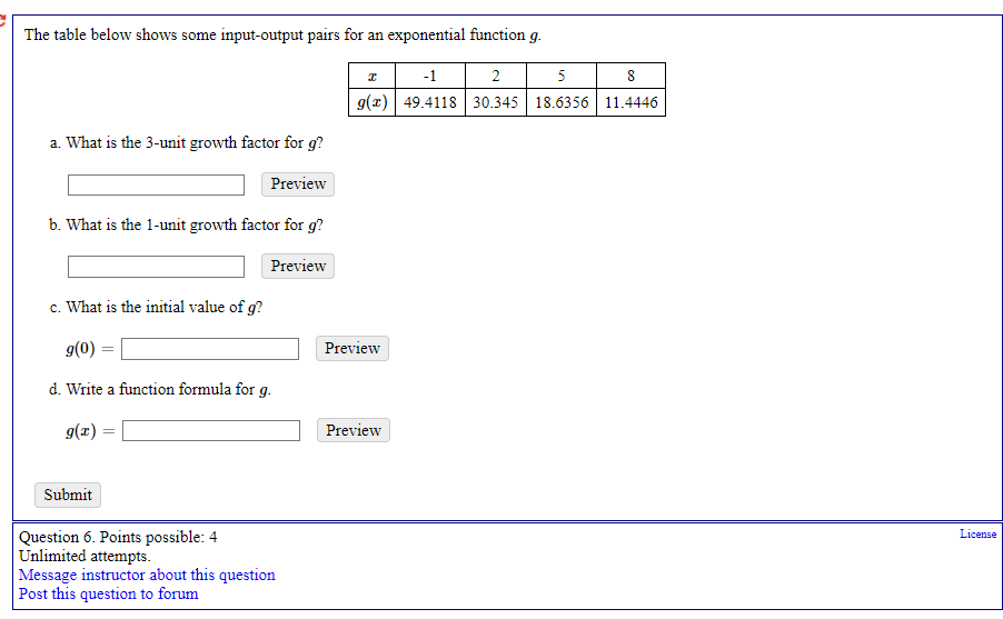 Solved The table below shows some input-output pairs for an | Chegg.com