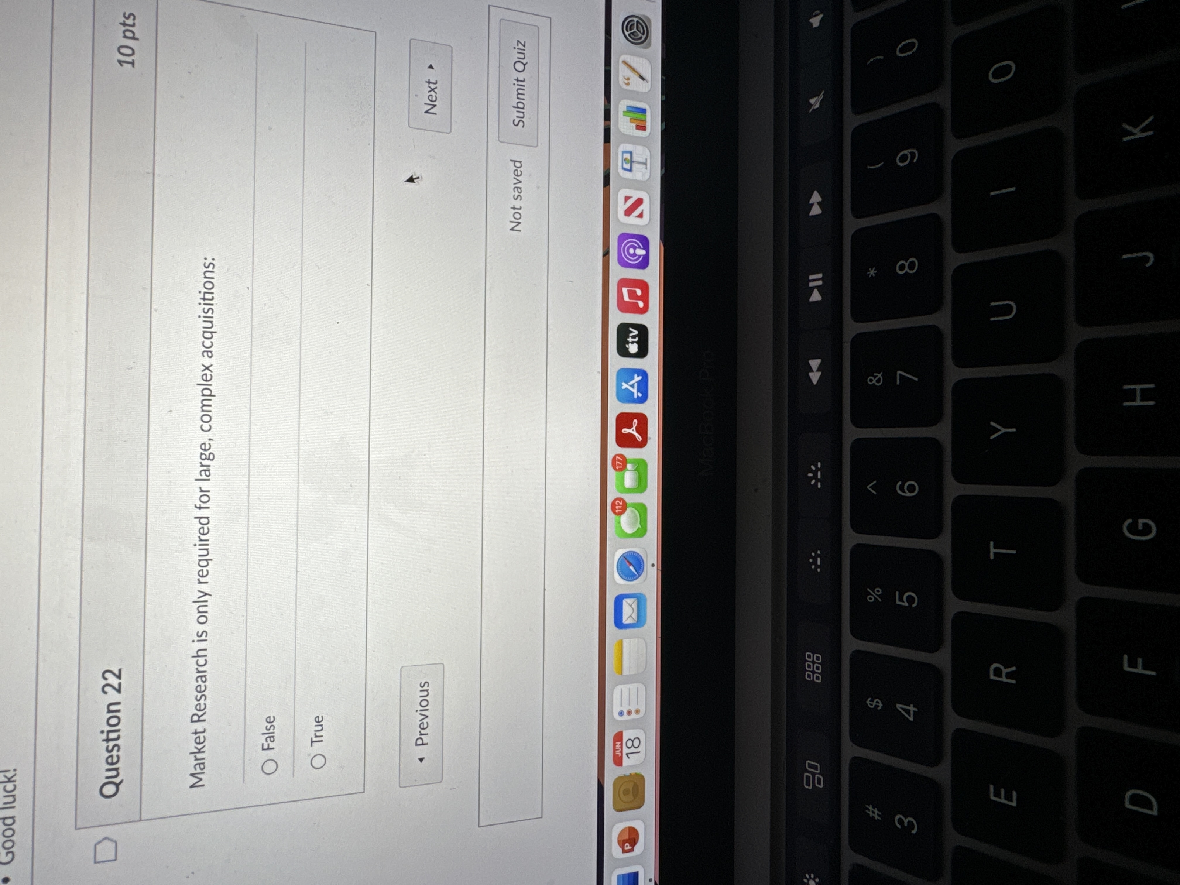Solved Question 22Market Research is only required for | Chegg.com