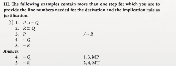 III. The following examples contain more than one | Chegg.com