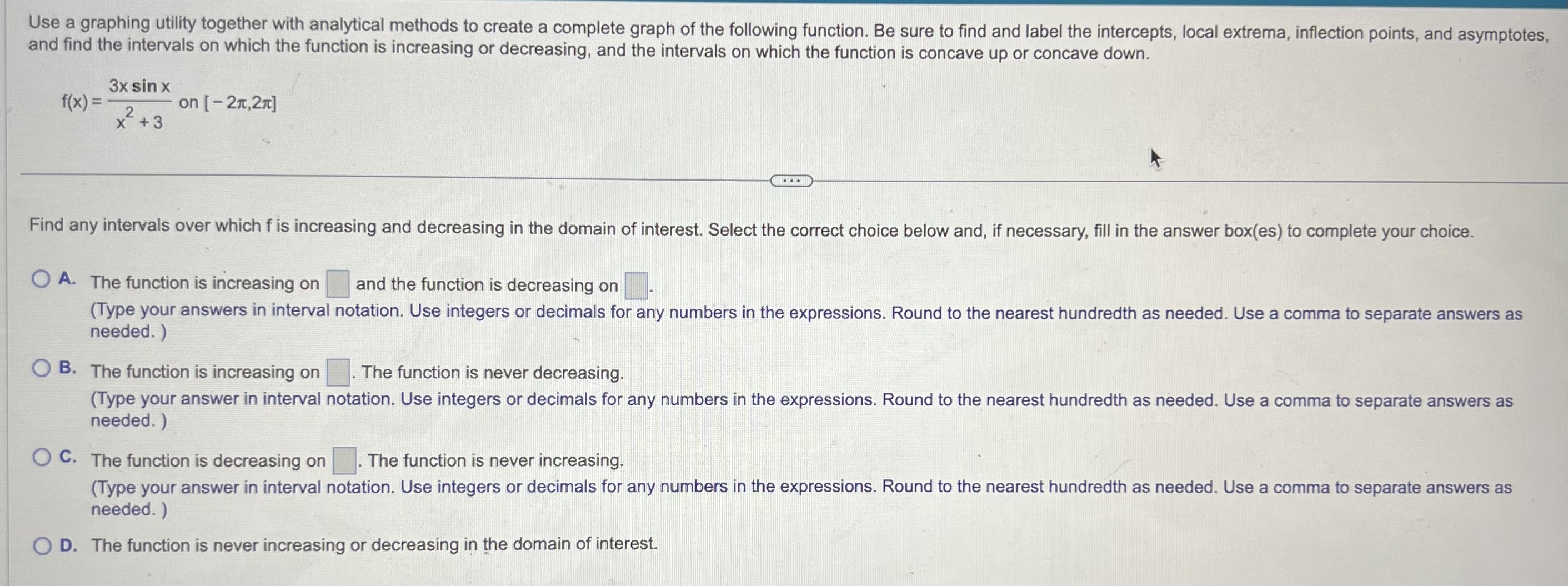 Use a graphing utility together with analytical | Chegg.com