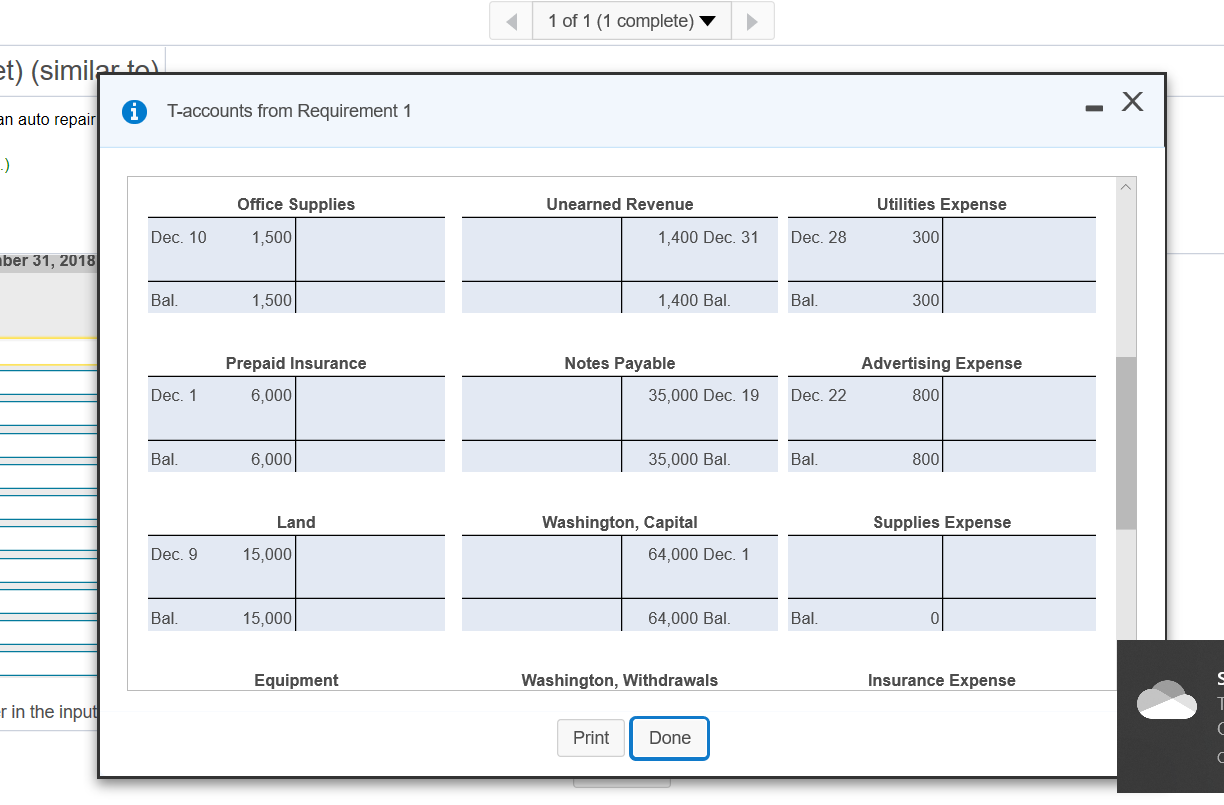 Solved complete) nV SCOT worksheet) (similpr toll T-accounts | Chegg.com