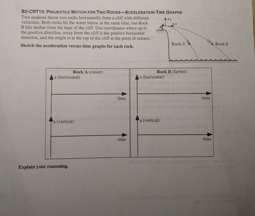 Solved B2-CRT13: PROJECTILE MOTION FOR TWO | Chegg.com