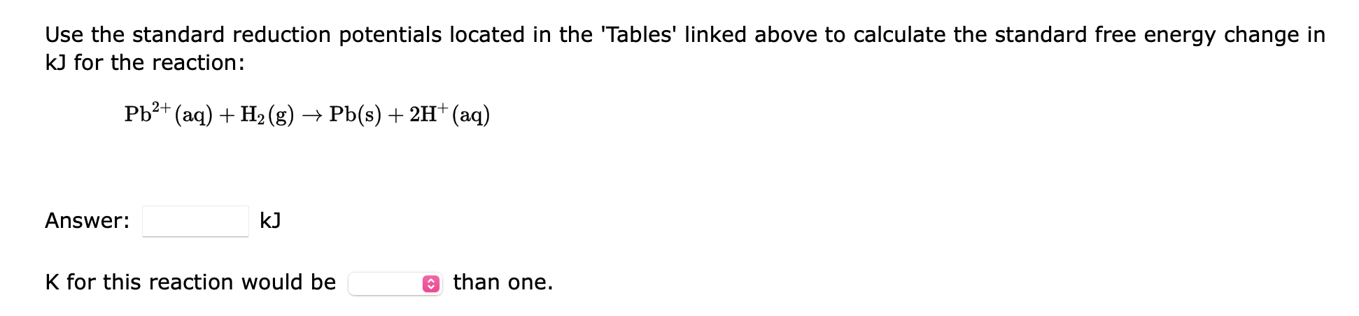 Solved Use the standard reduction potentials located in the | Chegg.com