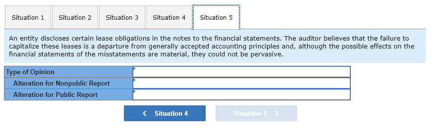 Items 1 through 5 present various independent factual | Chegg.com