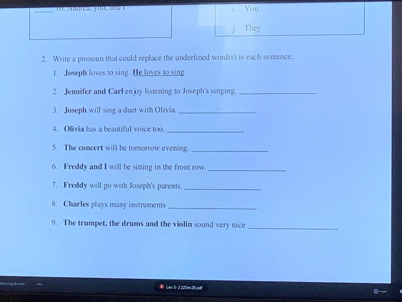 1. Match the word or group of words on the left with | Chegg.com